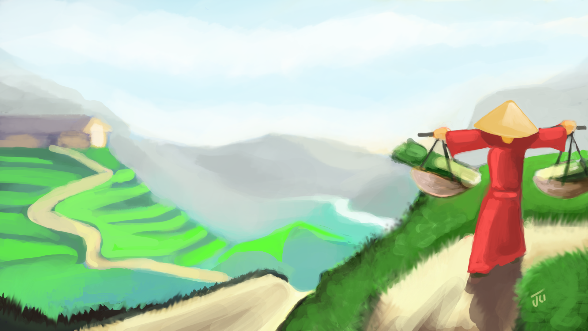 Memories of Sapa Vietnam sketch Photoshop by jctartwork on DeviantArt