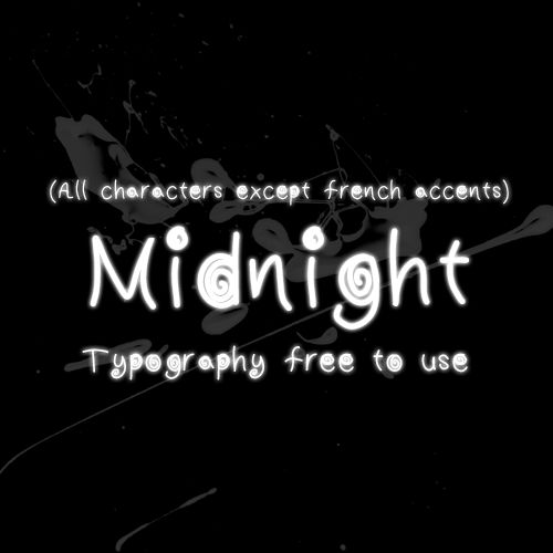 Midnight typography by ocelpstv on DeviantArt