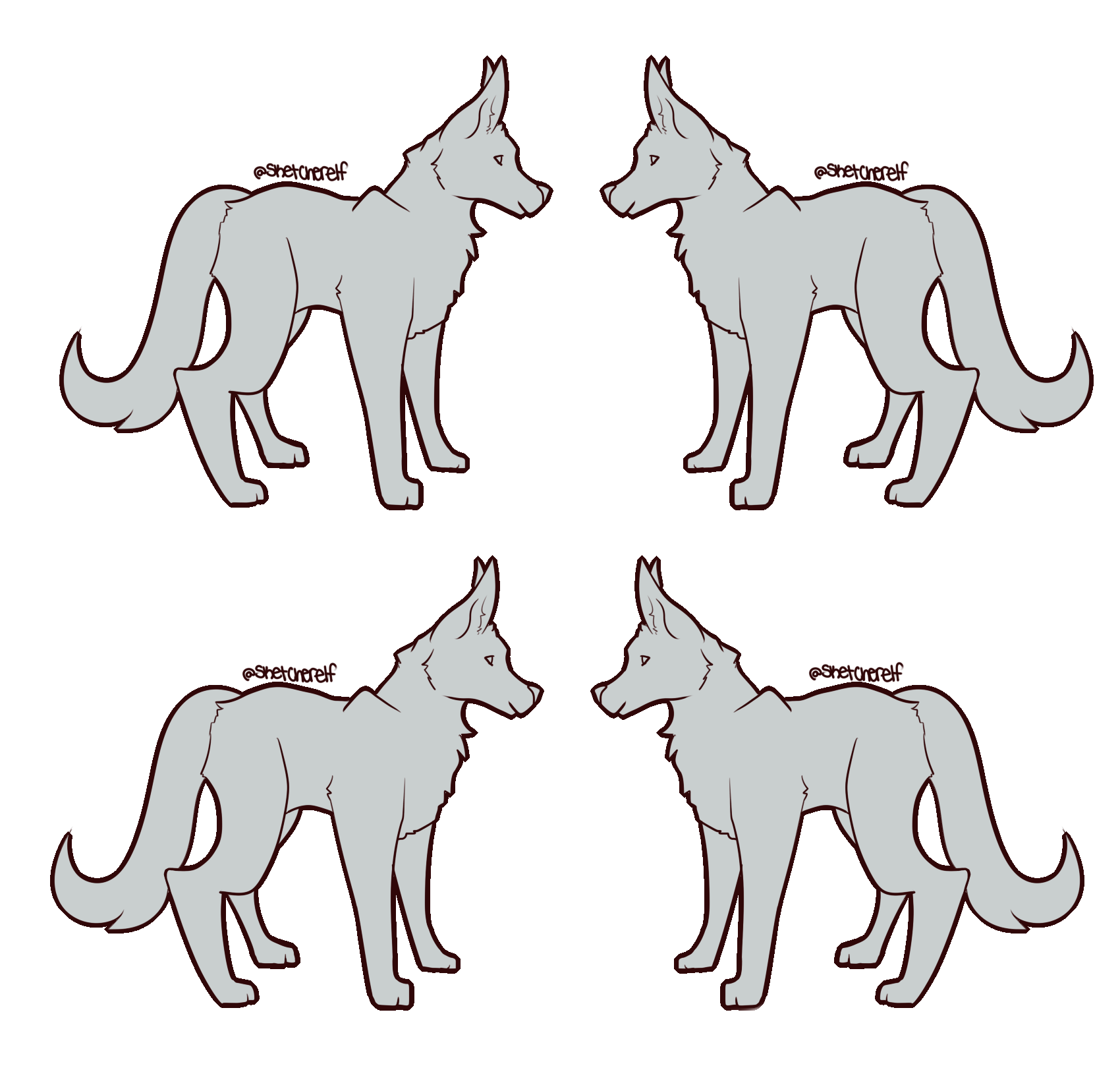 [F2U] Dog Lineart by sketcherelf on DeviantArt