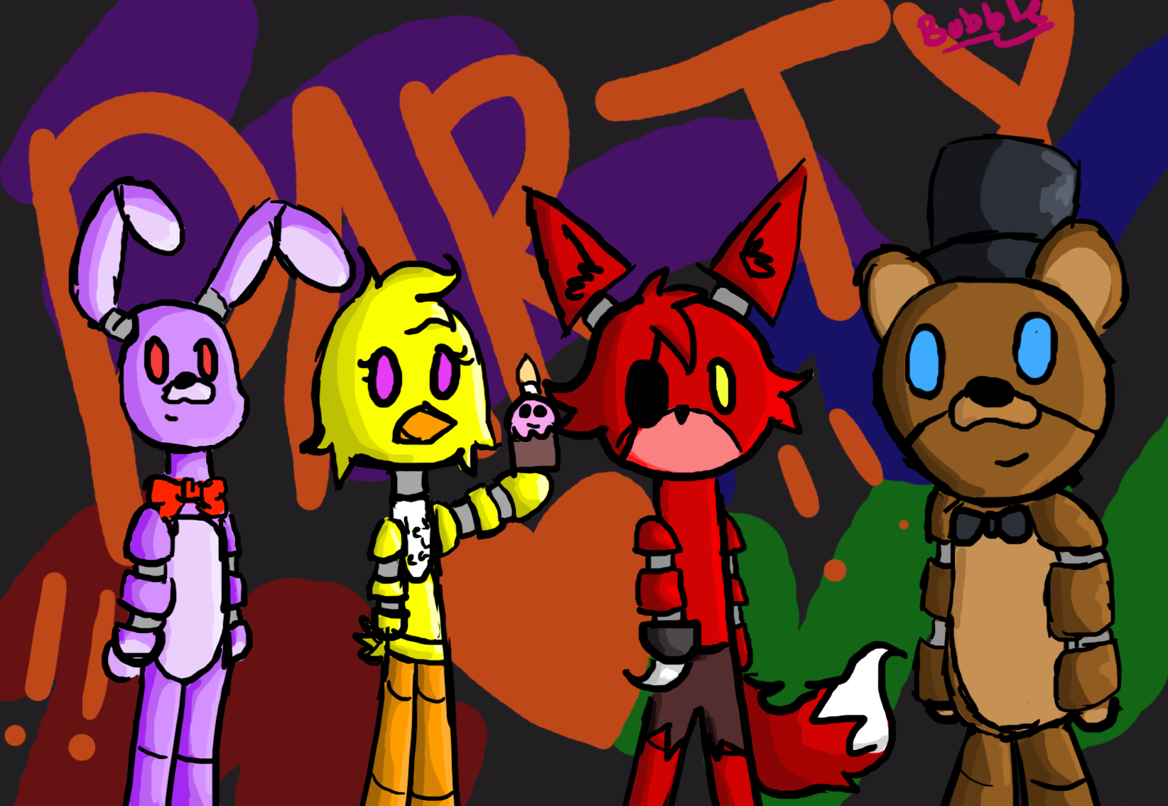 Fnaf Chibi All by BubbleSweet on DeviantArt