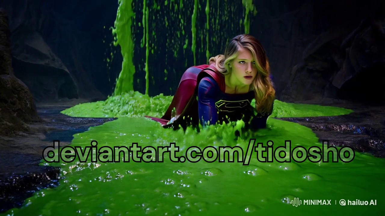 VID Supergirl Crawling Through Pit Of Green Slime by Tidosho on DeviantArt