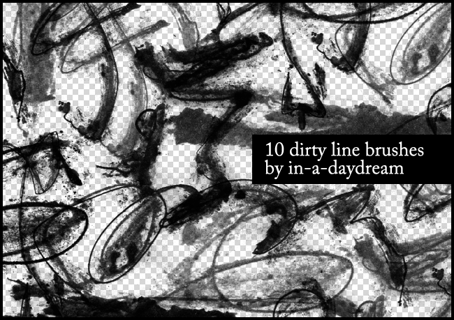 Dirty Line Brushes by in-a-daydream on DeviantArt