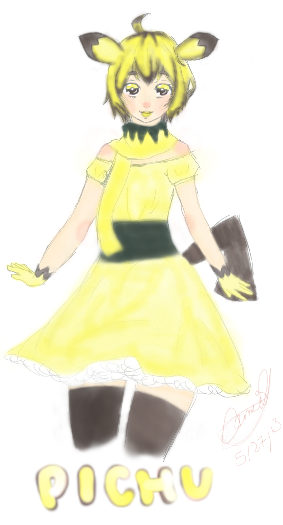 Pichu Gijinka by BobbyBobIsHere on DeviantArt