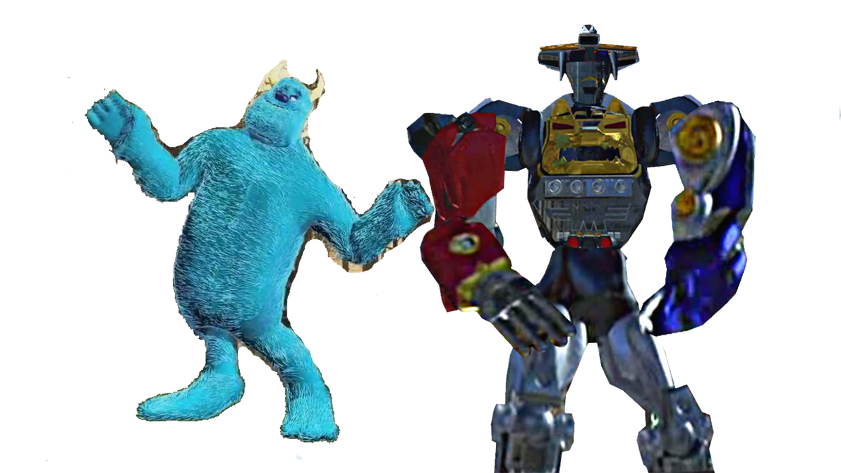 Sulley and Crappy CGI Ninja Megazord by ecwfan1 on DeviantArt