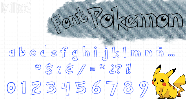 Font Pokemon by craftingandmore on DeviantArt