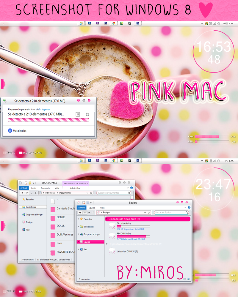 Screenshot PINK MAC for w8 by craftingandmore on DeviantArt