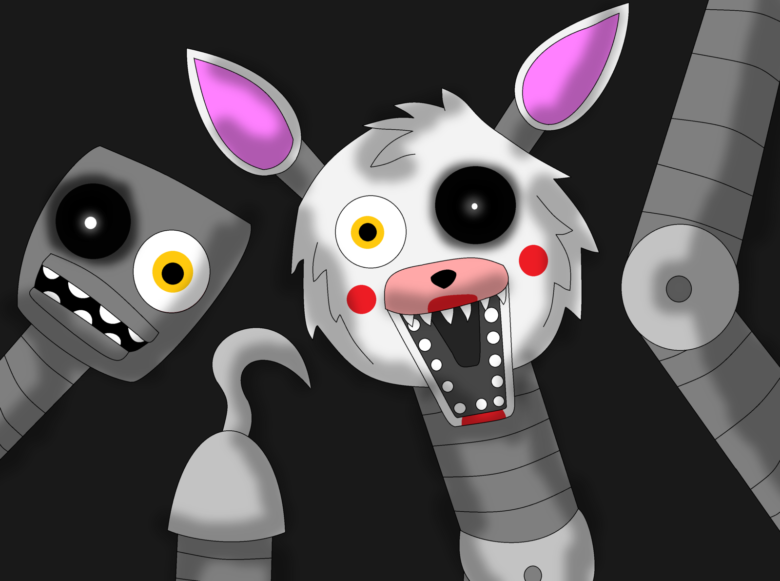 FnaF's 2 : Mangle by PlagueWerewolf on DeviantArt