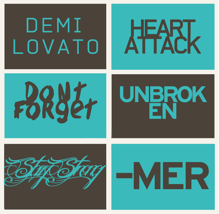 Demi Lovato Fonts by BMaraj on DeviantArt