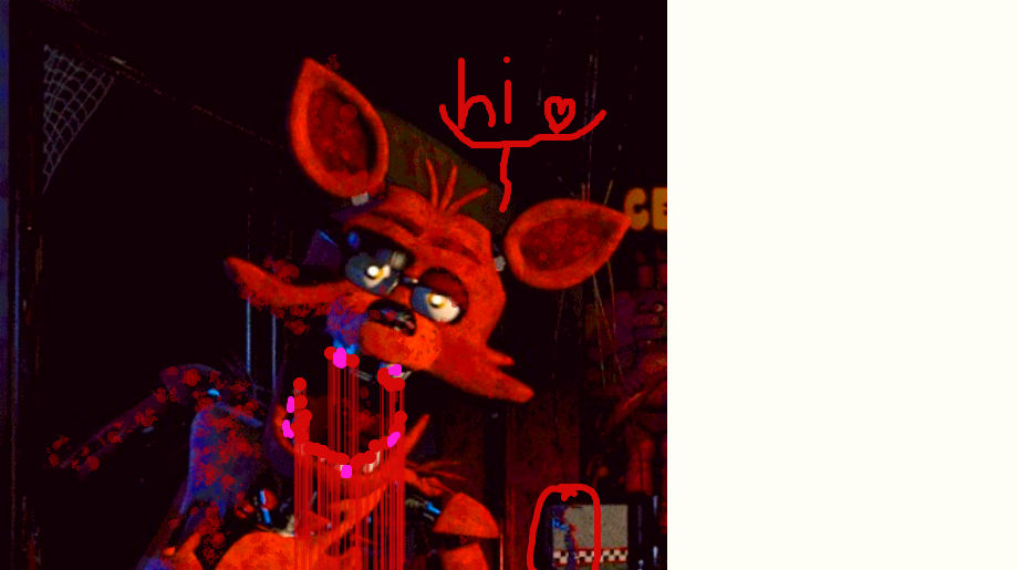 Hello, you blood stained Foxy by Osomxtsu-Sxn on DeviantArt