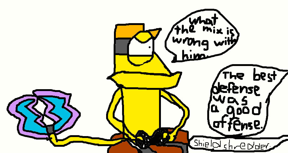 Shield shredder has Teslo's voices by gameandshowlover on DeviantArt