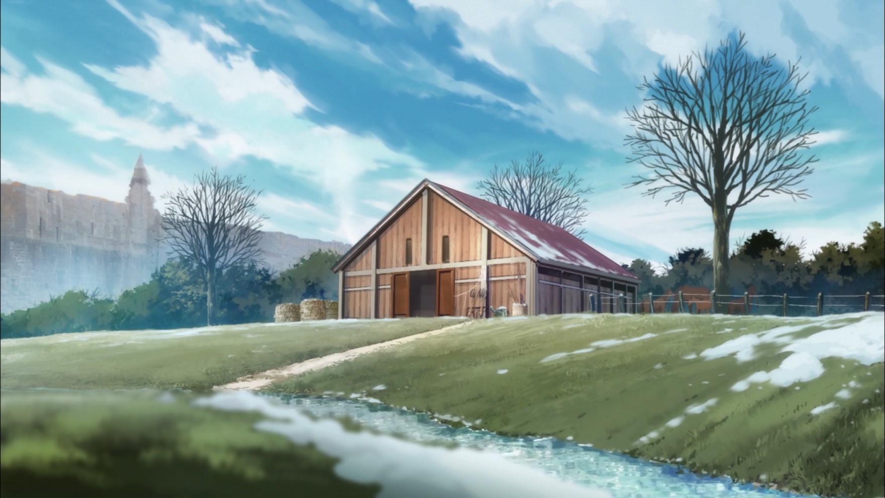 Konosuba Village Winter by AryaSchnee on DeviantArt