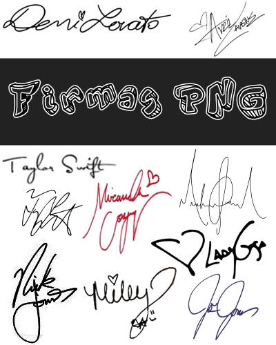 Pack Firmas PNG by DanyBieber on DeviantArt