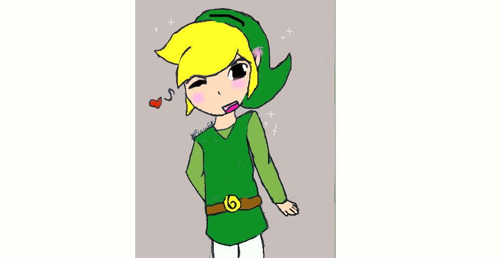 Toon Link .:digitalized:. by PURPLEGUYSGIRLFRIEND on DeviantArt