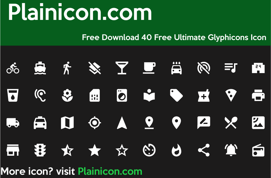 Ultimate Glyphicon by Plainicon on DeviantArt
