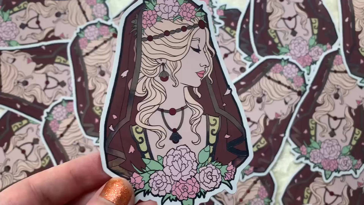 Showcase - Metallic Stickers - Lady of January by AngelaSasser on ...