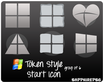 Windows logo Token Style Icons v1.0 by sapphirepsg on DeviantArt