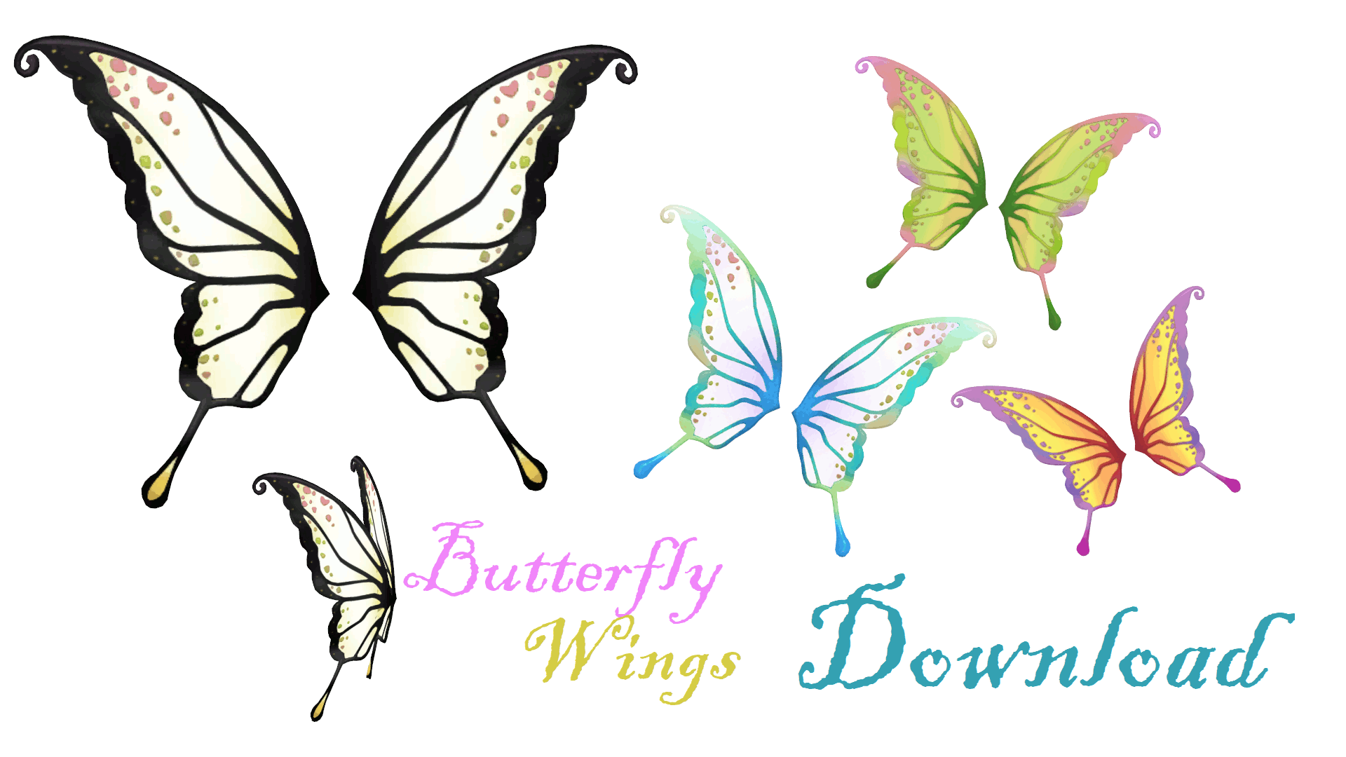 [MMD] Butterfly wings by LoreneMMD on DeviantArt