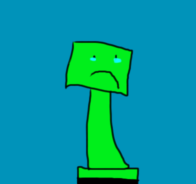 Sad Creeper by enderman1234 on DeviantArt