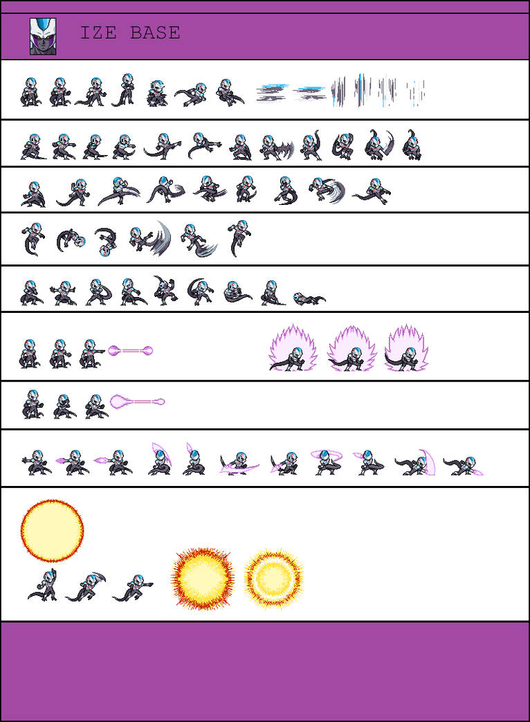 Ize sprite sheet - creditos para RintoHedgehog by agustin902 on DeviantArt