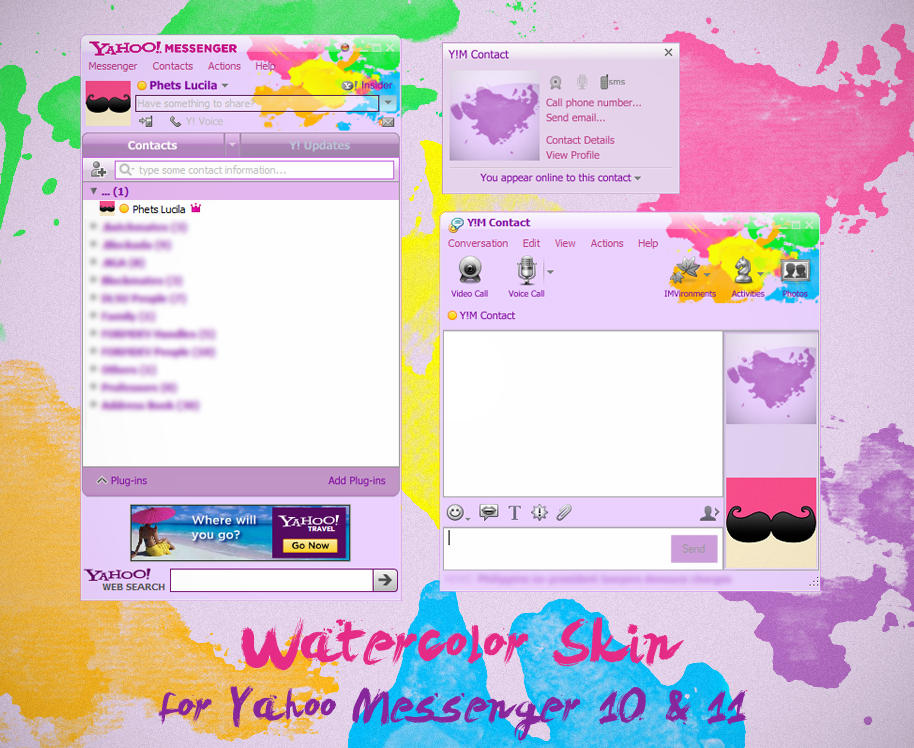 Yahoo Messenger Watercolor Skin by phetsss on DeviantArt