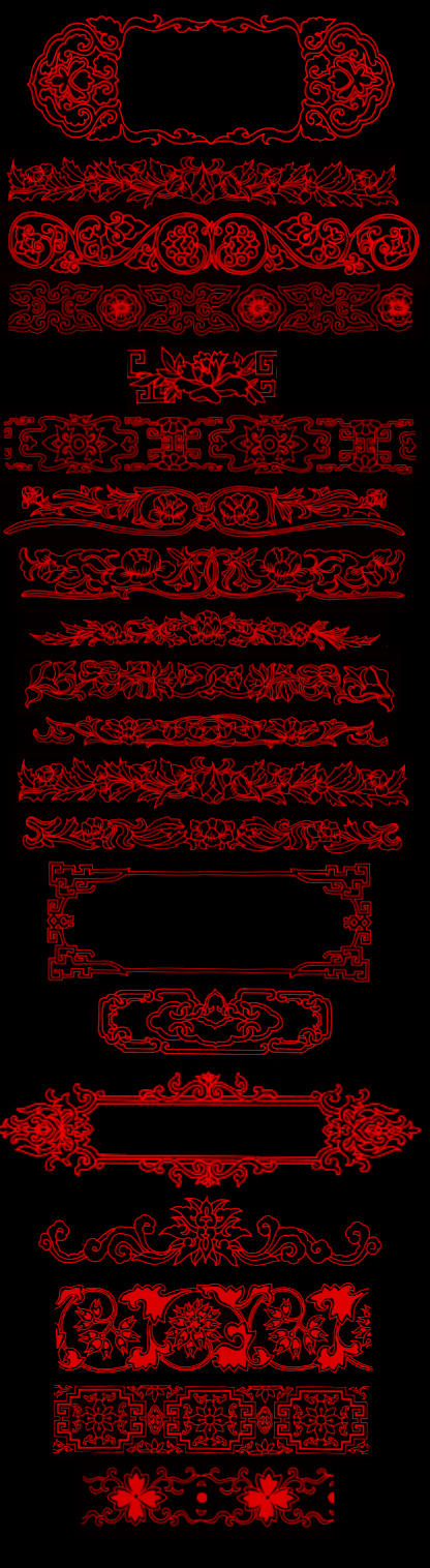Chinese Pattern Brushes by july on DeviantArt