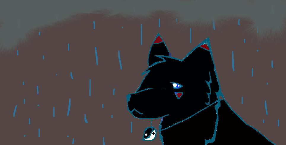 wolf in rain by survivorwolf on DeviantArt