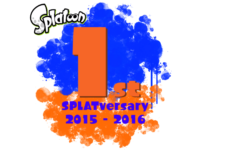 Splatoon 1st Anniversary Logo by JoshInkling1999 on DeviantArt
