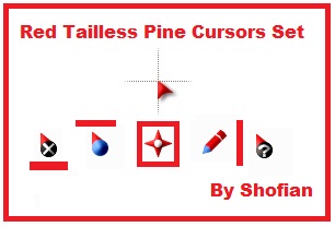 Red Tailless Pine Cursors Set by shofianss on DeviantArt