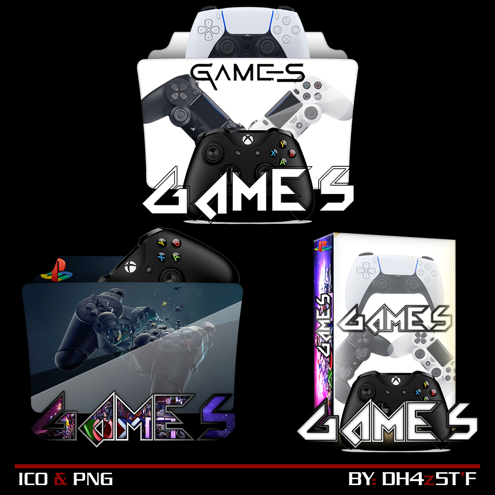 Games Folder Icon by DH4z5T on DeviantArt