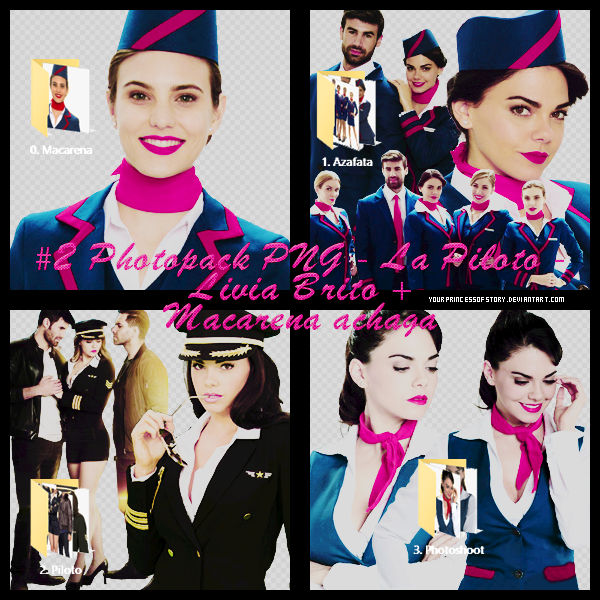 #2 Pack PNG - La Piloto - Livia Brito + Macarena by Yourprincessofstory ...