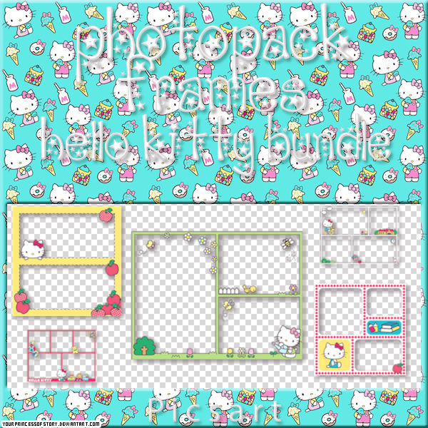 PNGS | PicsArt | Marcos | Hello Kitty Bundle by Yourprincessofstory on ...