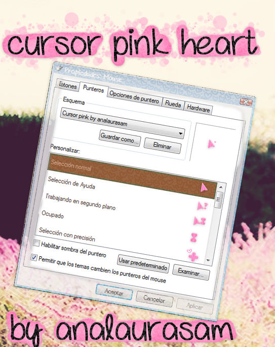 cursor pink heart by Analaurasam on DeviantArt