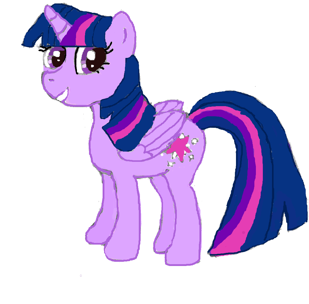 Princess Twilight (colored) by mlp-and-smLunaLover on DeviantArt