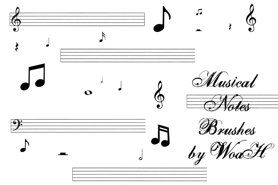 Musical Notes Brushes by WingsOfAHero on DeviantArt