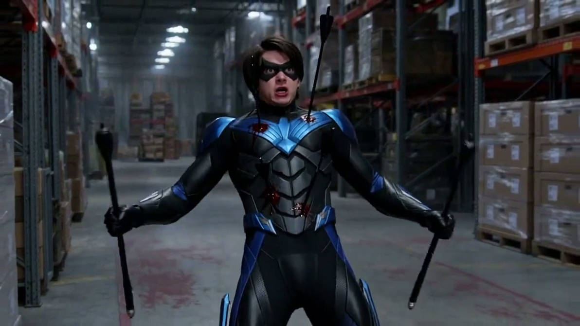 Nightwing Multi-Arrow Strike by ComicWhumpLove on DeviantArt