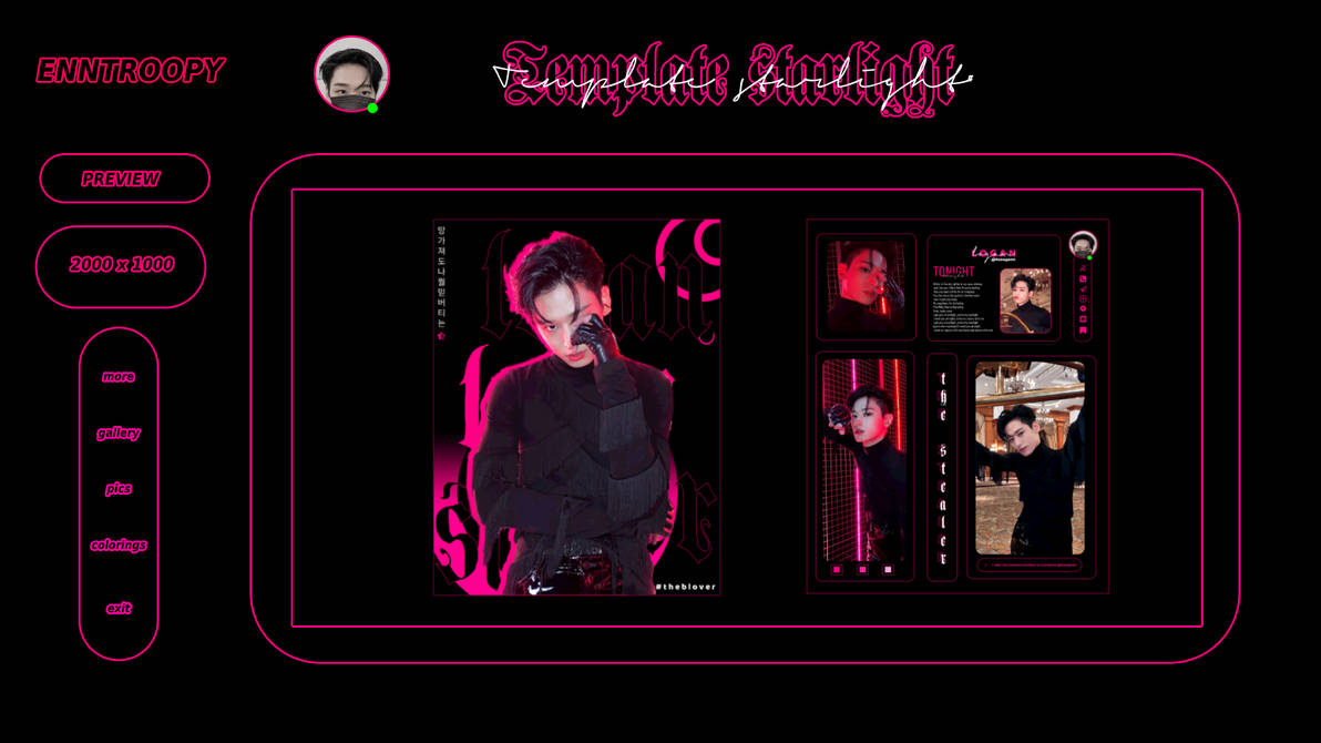 TEMPLATE STARLIGHT by enntroopy. by enntroopy on DeviantArt