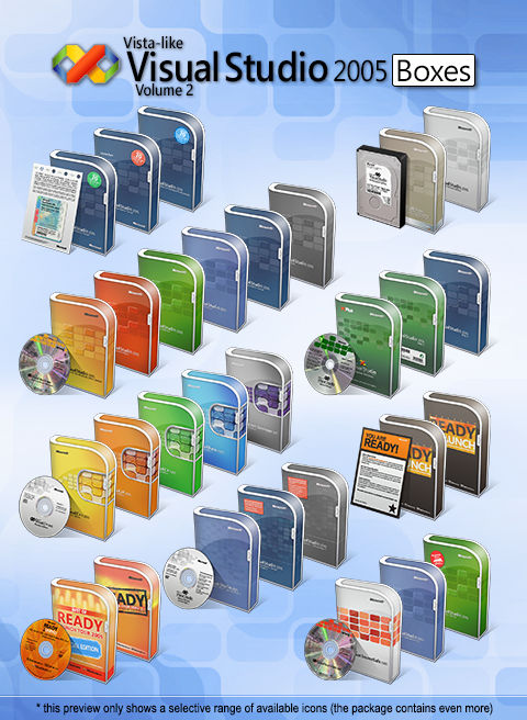 Vista-like Visual Studio 2005 Boxes - Vol.2 by MTB-DAB on DeviantArt