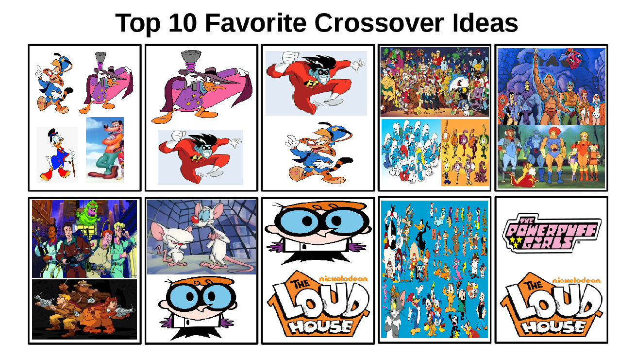 My Top 10 Favorite Cartoon Crossover Ideas (2) by Bart-Toons on DeviantArt