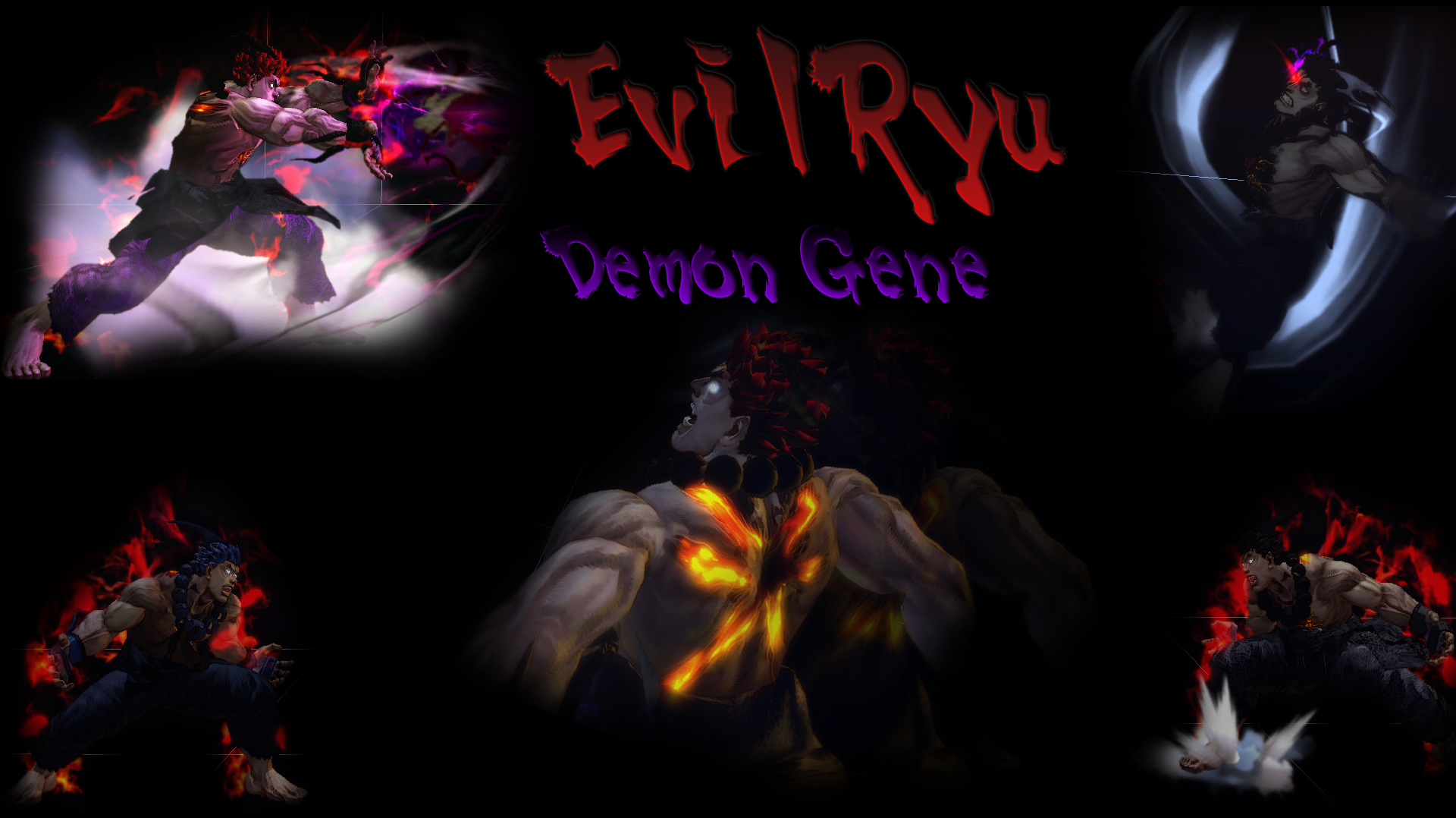 SSFIV AE - Evil Ryu:Demon Gene by vLucifer on DeviantArt