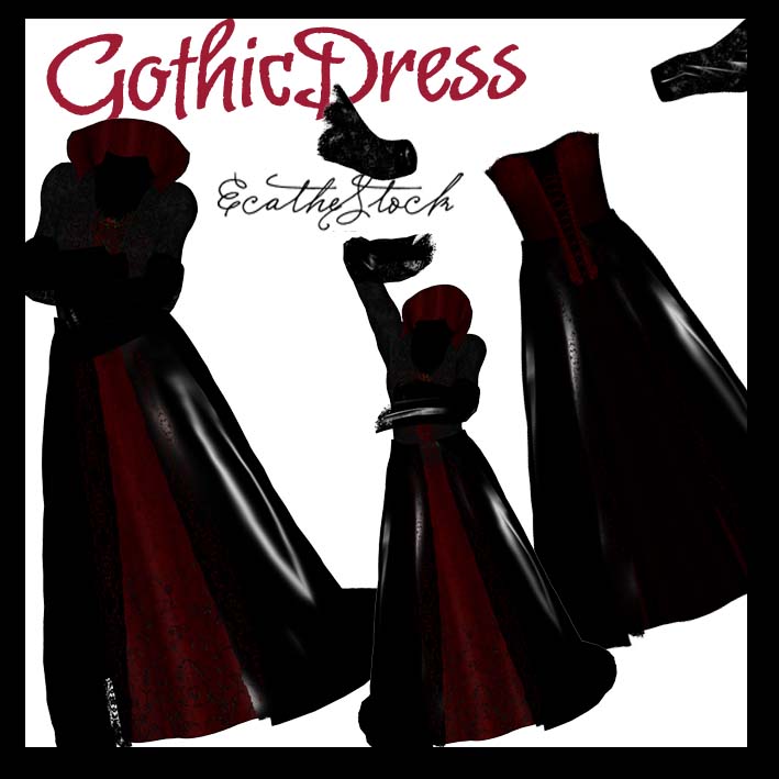 Gothic dress by Ecathe on DeviantArt