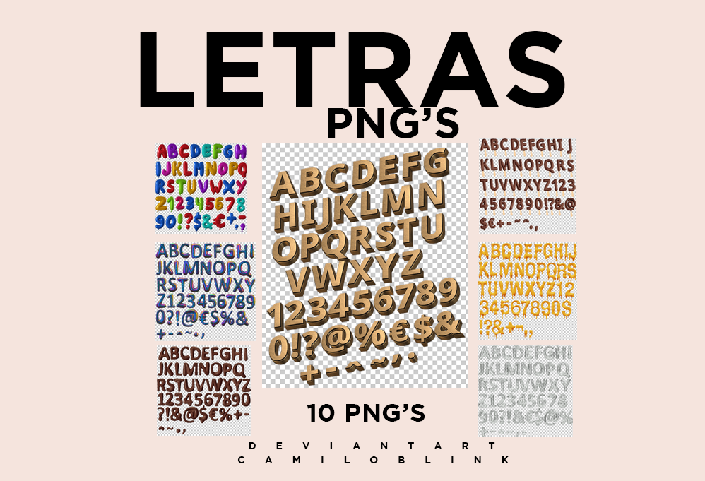 LETRAS PNG'S by CamiloBlink on DeviantArt