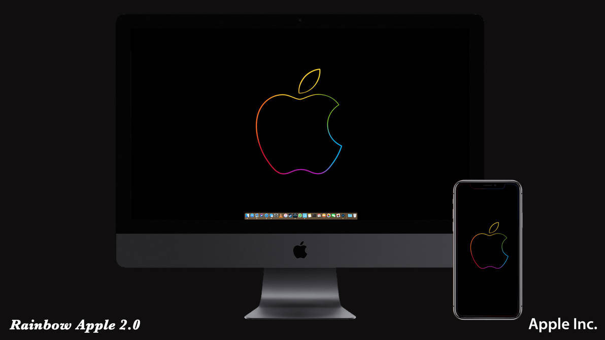 Rainbow Apple 2.0 by Jonas-Fabry on DeviantArt