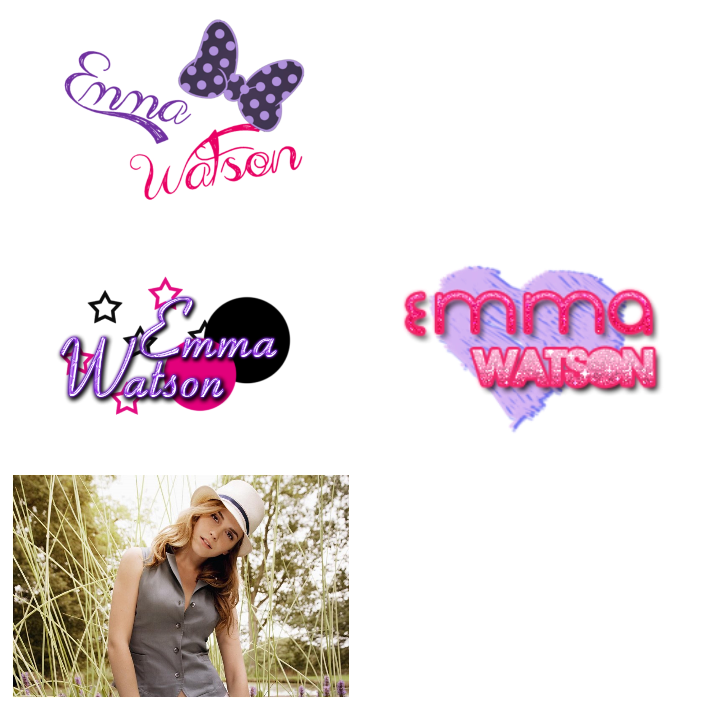 Emma Watson logo / by other by Dembog123 on DeviantArt