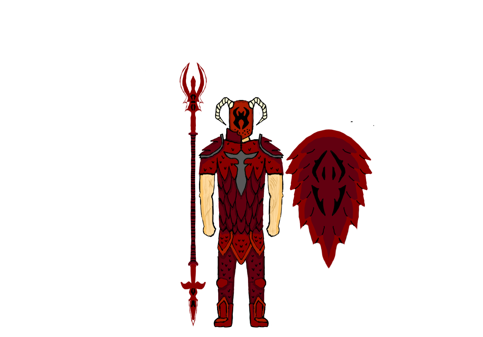 Red Armor Set by Portily16 on DeviantArt