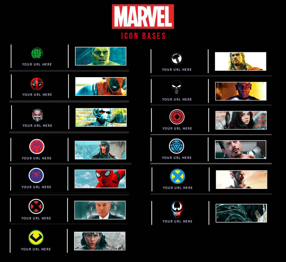 Marvel ICON Bases by SARAHXSOURCES on DeviantArt