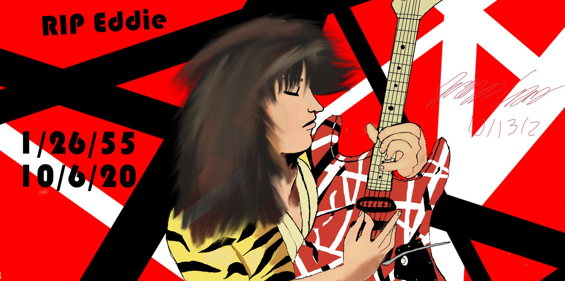 Eddie Van Halen drawing by CuteCreep666 on DeviantArt
