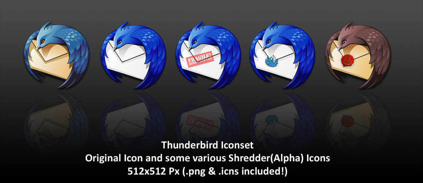Thunderbird Iconset by sly55 on DeviantArt