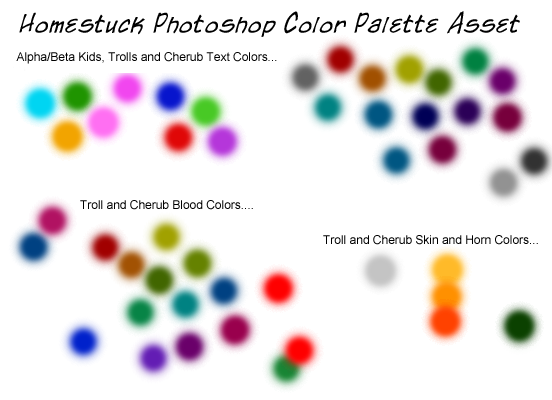 Homestuck Palette Collection by RaijiMagiwind on DeviantArt