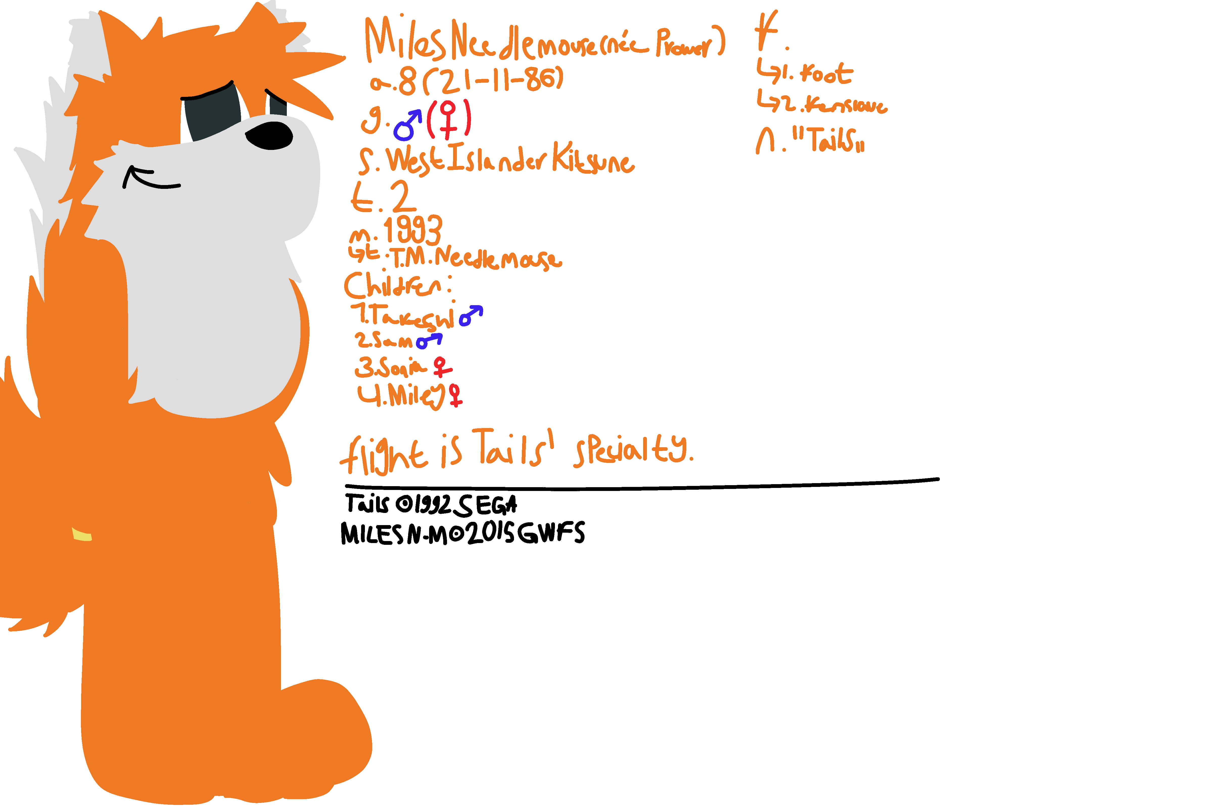 Miles Needlemouse character sheet by xXUnoriginalNameXx on DeviantArt