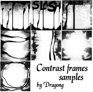 Contrast frame brushes by DragonG on DeviantArt